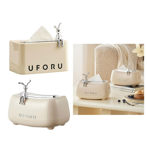 Tissue Paper Storage Container Spring Loaded Tissue Box Cover Facial ...