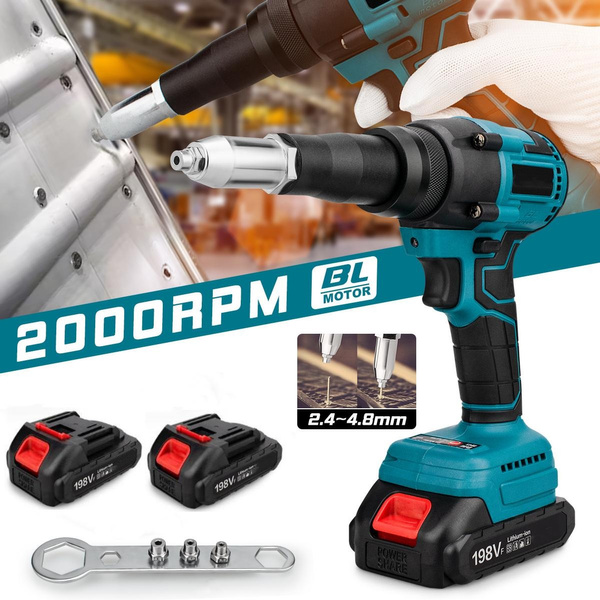 Electric Rivete Blind Rivet Tool with Handle Battery Operated Rivet Gun ...