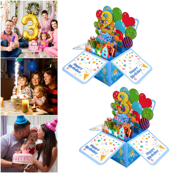 Unique Birthday Card Foldable Birthday Card Birthday Greeting Card ...