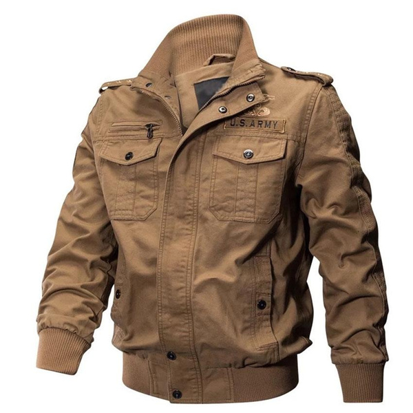 Men's jacket Tactical denim jacket | Wish