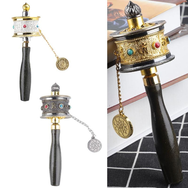 Prayer Wheel Tibetan Buddhist Hand Prayer Wheel Hand Tibet Prayer Wheel ...