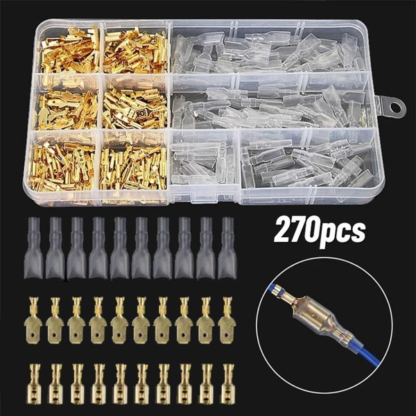 270pcs/box Crimp Terminals Insulated Seal Electrical Wire Connectors ...