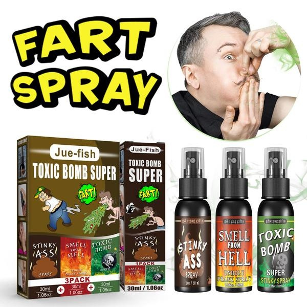 30ML Liquid Fart Gag Prank Joke Spray Can Stink Bomb Smelly Stinky Gags ...