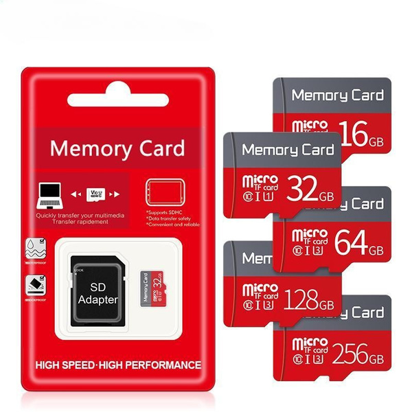 New SD Card 1GB 16GB-256GB Micro SDHC SDHC Card Class 10 UHS-1 TF ...