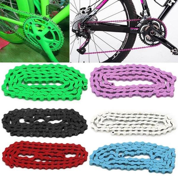1 2 X 1 8 Multicolor Single Speed Steel Bicycle Chain Mountain Bike 1-2-x-1-8-multicolor-single-speed-steel-bicycle-chain-mountain-bike