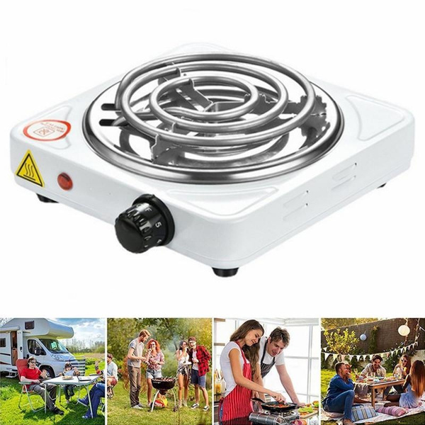 1000W Small Electric SingleBurner Hot Plate Cooktop RV Dorm Countertop ...