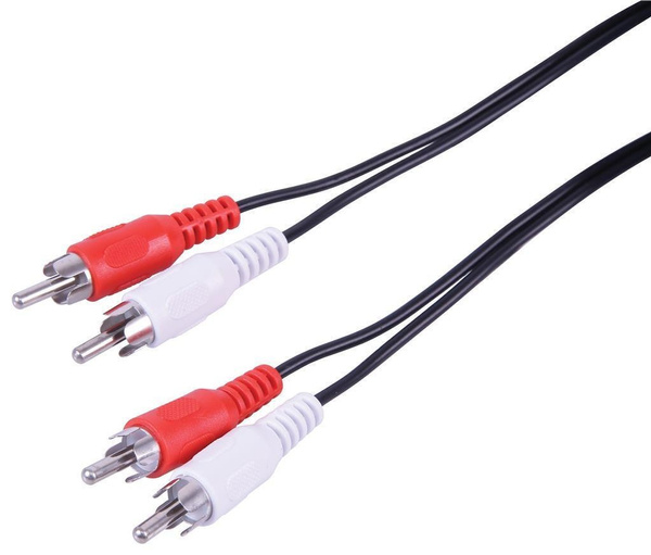 RCA to RCA Cable Stereo Audio Twin Phono Lead 2 x Male To Male Plug 1m ...