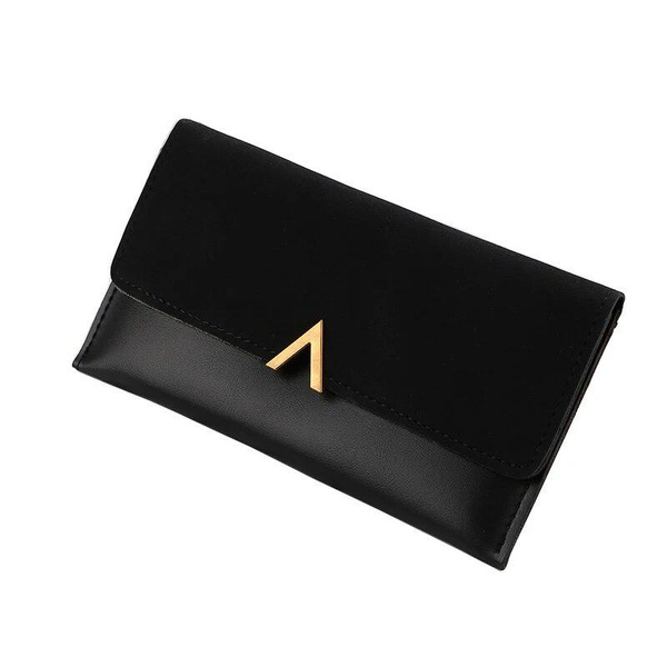Leather Women Wallets Hasp Lady Moneybags Zipper Coin Cash Purse Woman ...