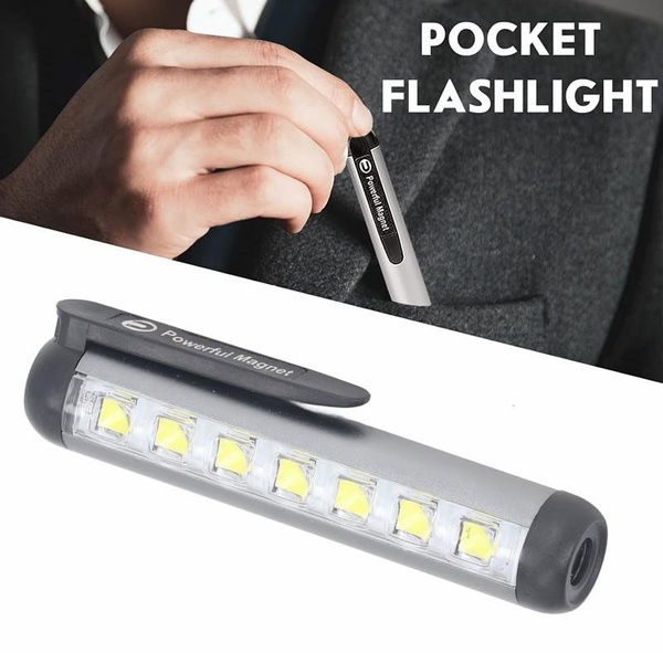 Magnet Rechargeable Pen Light, Small Pocket Flashlights for Indoor ...