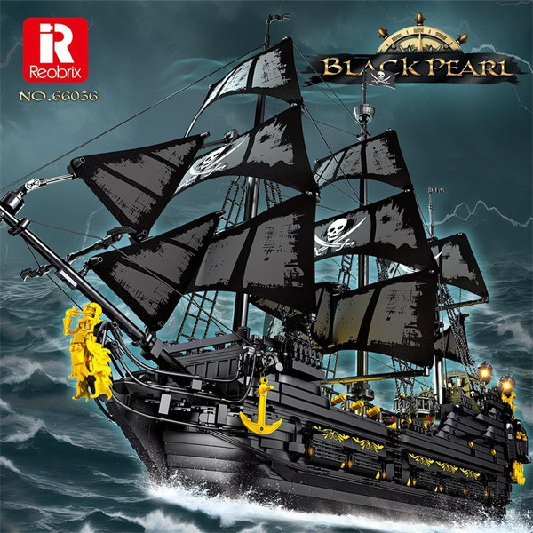 New 4708pcs Pirate Ship The Black Pearl Building Blocks Assembling MOC ...