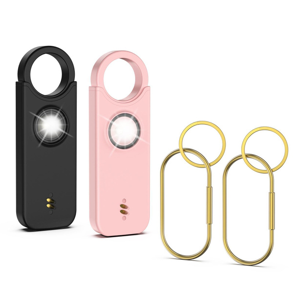 Pocket Alarm, 135dB Personal Alarm with LED Flashlight, USB ...