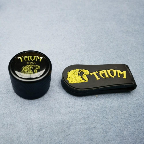 TAOM Pool Chalk Holder Round Shaped Practical Tool Billiards ...