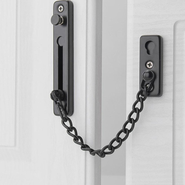Door Chain Lock Stainless Steel Security Chain Guard Spring Anti Theft ...