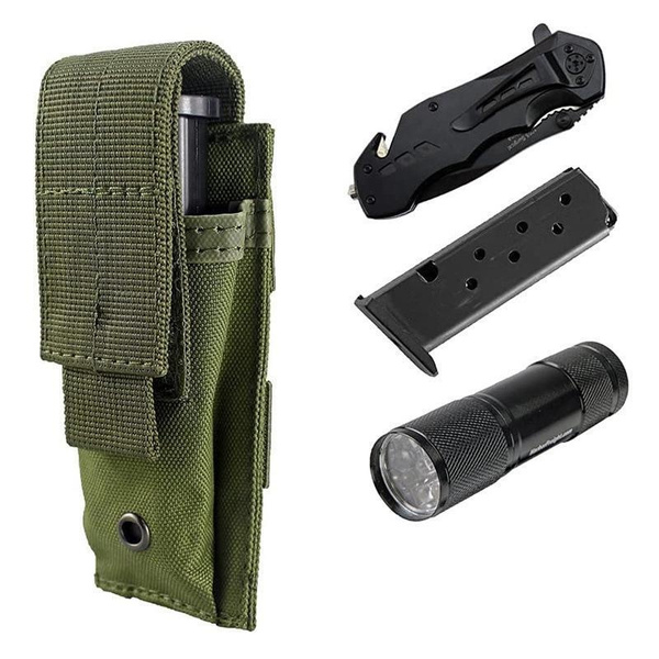 Pouch Case Led Torch Flashlight Holster For Duty Belt Holder Portable ...