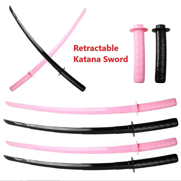 3D Gravity Retractable Katana Samurai Sword Simulation Kids Toys with Extension Features in ...