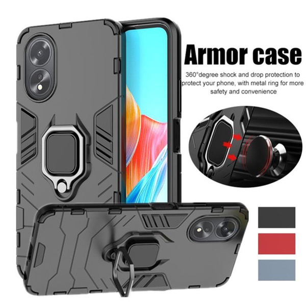 Luxury Ring Armor Case For OPPO A78 A58 A38 A78 A98 5G A17 A57s A77 A96 ...