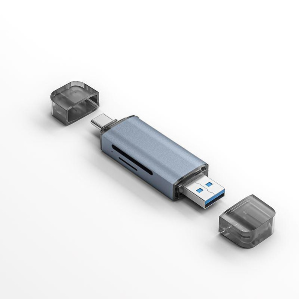 1PC 3-in-1 Type-C/USB/Micro Portable Card Reader Plug and Play ...
