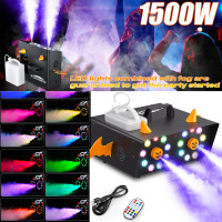 1500W Haze Machine DMX RGB LED Fog Smoke Machine Stage DJ Smoke Effect ...