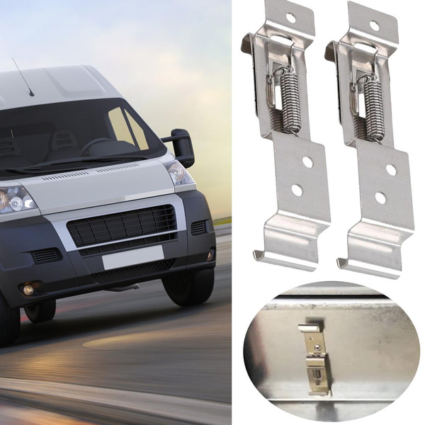 Trailer Number Plate Clips Holder Spring Loaded Stainless Steel One ...