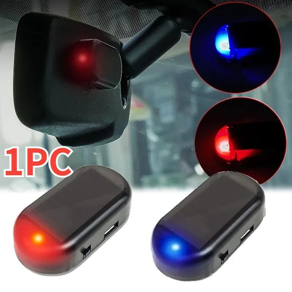 1PC Car Solar Analog Anti-theft Warning Light Alarm Light Strobe Signal ...