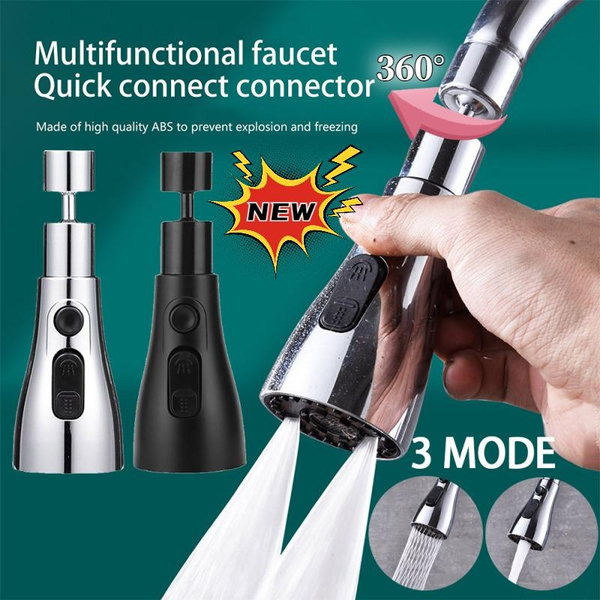 1/2PCS Kitchen Pull-Out Faucet Sprayer Nozzle, 360° Rotation Pressure ...