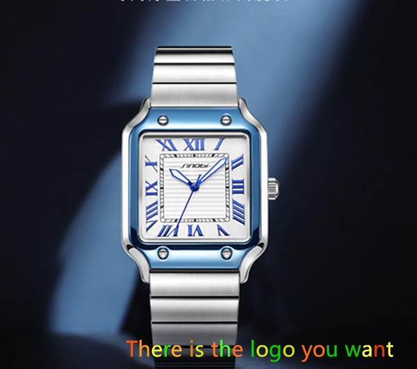 New style quartz men's and women's watches, square quartz watches ...