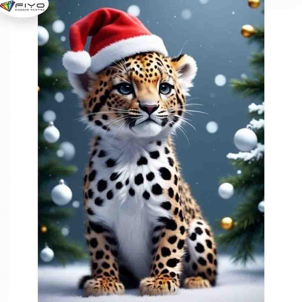 FIYO Leopard DIY 5D Diamond Painting Full Drill with Number Kits Home ...