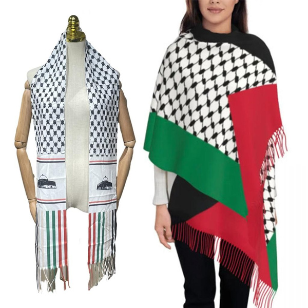 Man Palestinian Pray Scarf for Church Winter Outdoor Arab Scarf Turbans ...