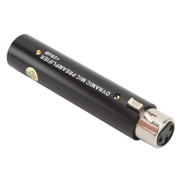 DM1 Inlne Microphone Preamplifier Active Boosters with 28dB Gain, Plug ...