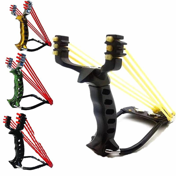 Big Power Slingshot Catapult Hunting Slingshot Outdoor Full Metal ...