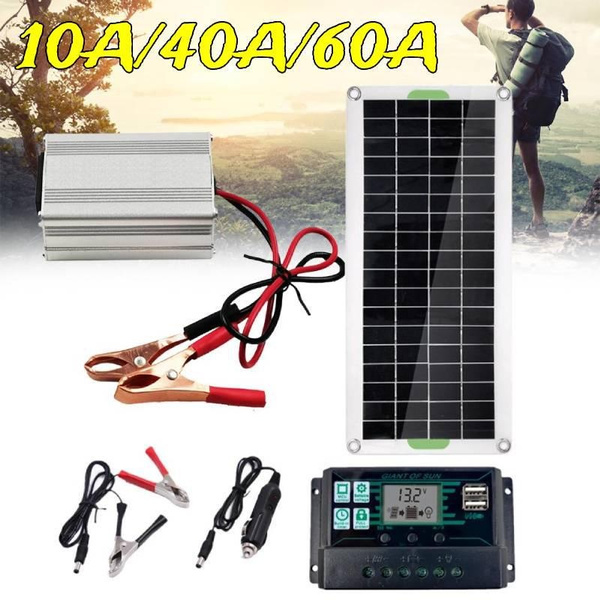 10A/40A/60A Monocrystalline Panels System Kit Solar Panels Kit ...