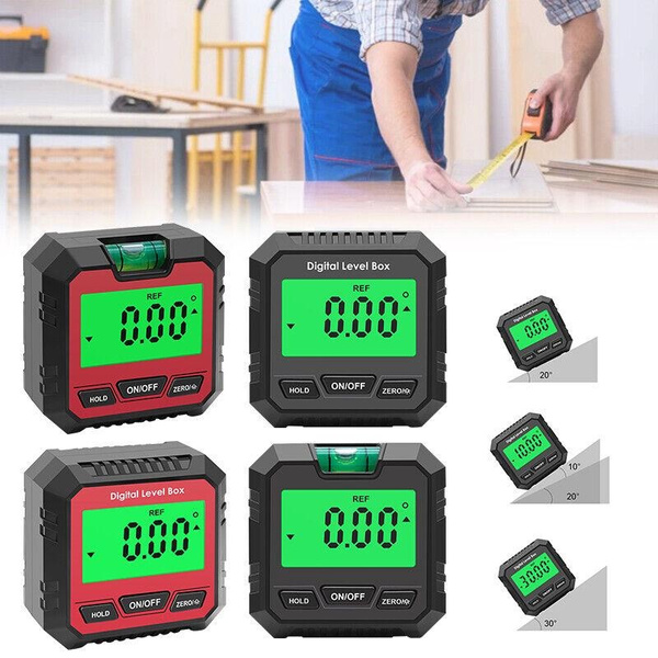 Mini 360° Magnetic Digital Inclinometer Level Box Gauge Angle Meter Finder Protractor | Wish