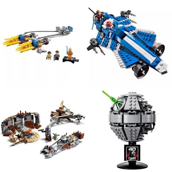 4 Style Space Wars Anakin's Custom Starfighter DS2 Death Star Building ...