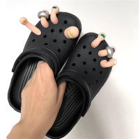 Funny Simulated Silicone Toes Set Decoration for Hole Shoes Creative ...