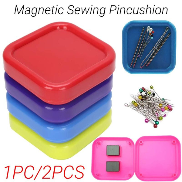 1PC/2PCS Magnetic Sewing Pincushion Square Magnetic Pin Cushion ...