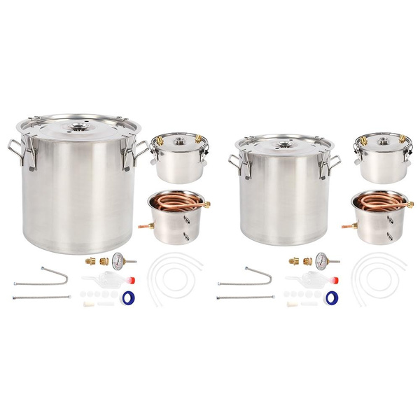 Distilled Water Boiler, 3 Pot Distiller System, Moonshine Water Boiler ...
