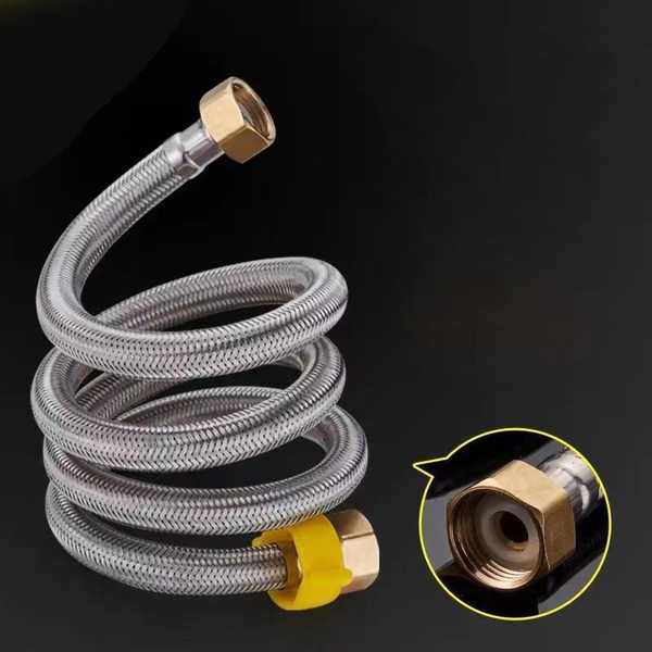 Water Heater Hot and Cold Water Inlet Hose Stainless Steel Water Inlet ...