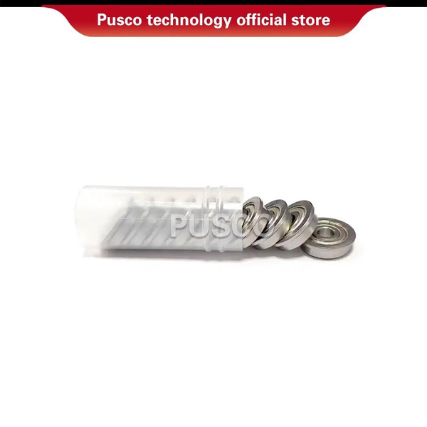 10PCS PUSCO Flange Bearing F624 ZZ High Temperature Resistant Stainless ...