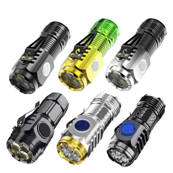 Three-Eyed Monster Mini Super Power Flashlight Rechargeable LED ...