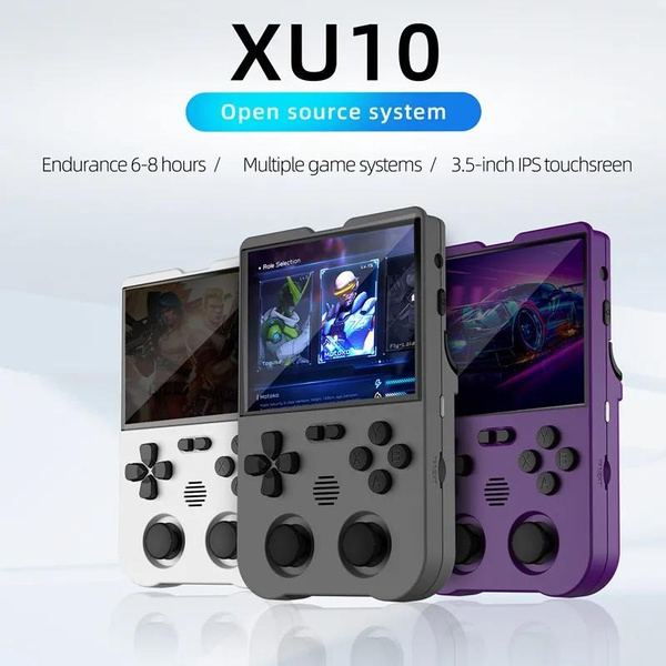 XU10 Handheld Game Console 3.5" IPS Screen 3000mAh Battery Linux System ...