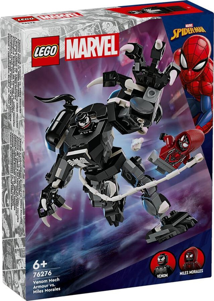 LEGO Marvel Venom Mech Armor vs. Miles Morales, Posable Action for Kids 76276 | Wish