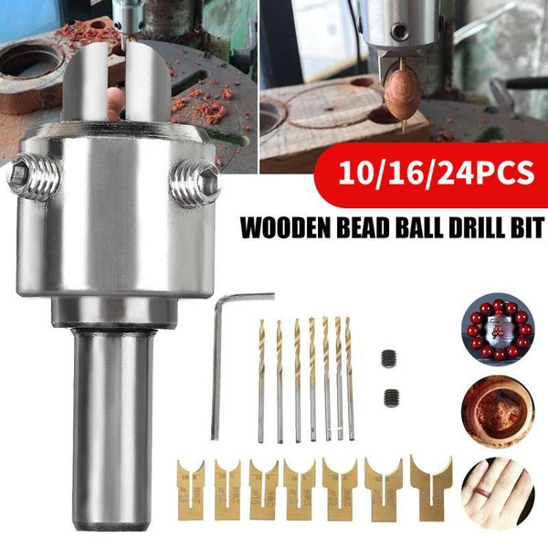 Wooden Bead Making Drill Bit Set Cutter Kit Milling Buddha Beads Maker ...