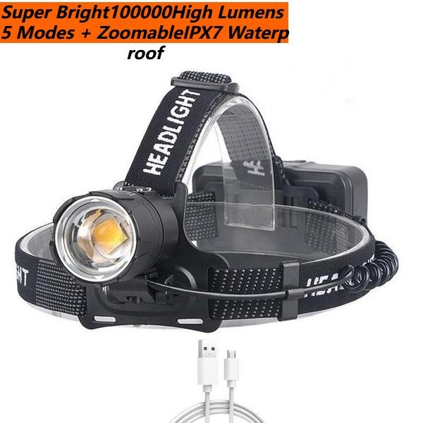 Super Powerful P70.2 LED Headlight Zoom Head Light Waterproof Head Lamp ...