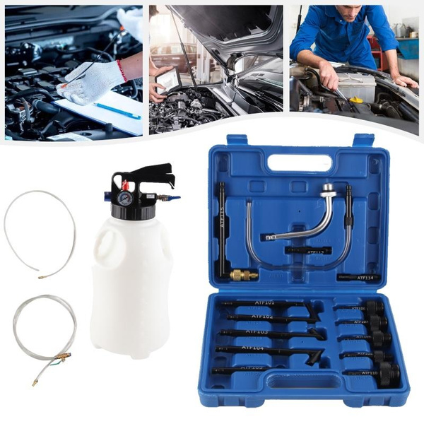 Transmission Fluid Pump Extractor and Dispenser Kit 10L 2 Way Pneumatic ...