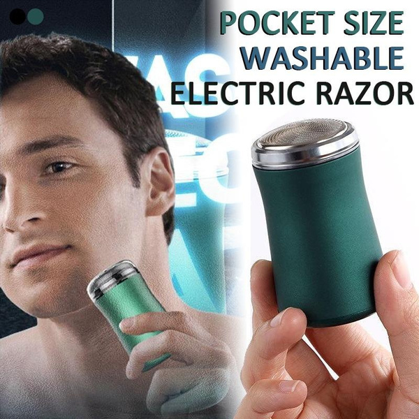 Mini Washable Electric Razor Pocket Size Electric Shaver Rechargeable ...