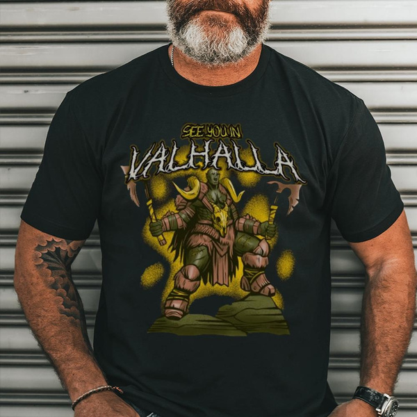 Stylish and Fun Valhalla Meet LARP Live Role Playing T-Shirt Valhalla T ...