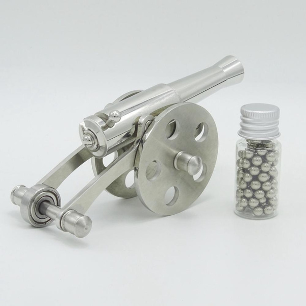 New Super Mini Stainless Steel Handcrafted Napoleon Cannon Model - Rare ...
