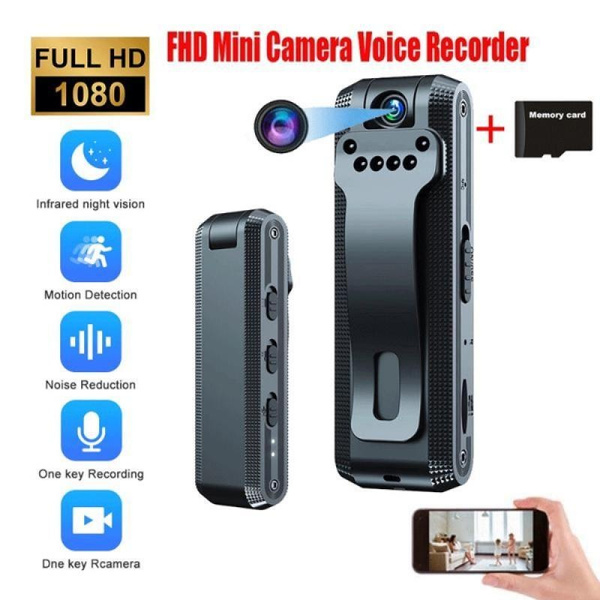 1080P Full HD Mini Camera Night Vision Small Wireless Body Cam Micro ...