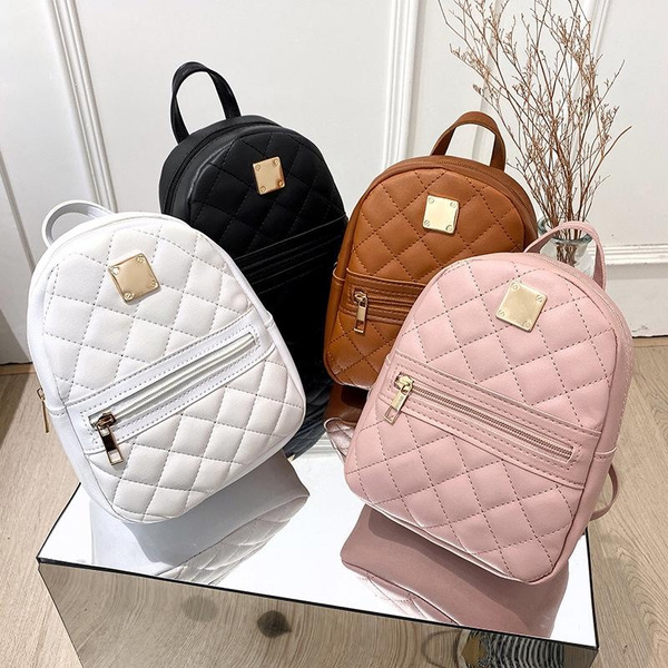 Cute Mini Small Size Women's Backpack, With Adjustable Strap, Zipper ...