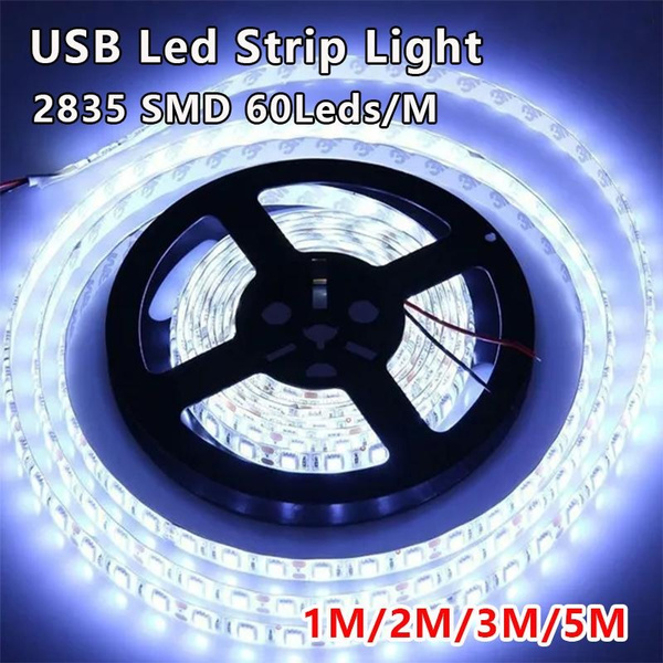 1M/2M/3M/5M USB Led Strip Light 2835 SMD 60Leds/M No Watherproof Flexible Led Tape 5v Decoration ...